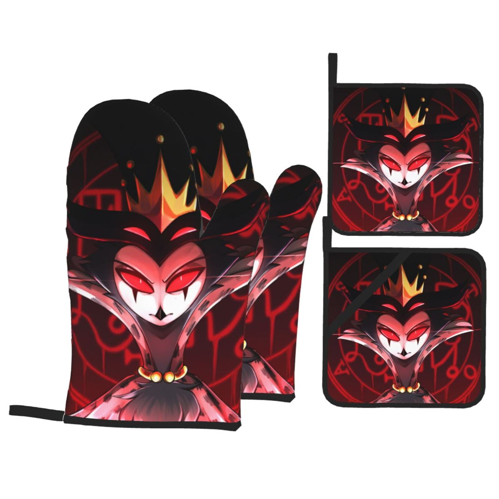 Stolas Helluva Boss Oven Mitts And Pot Holder Set Heat Resistant Hot ...