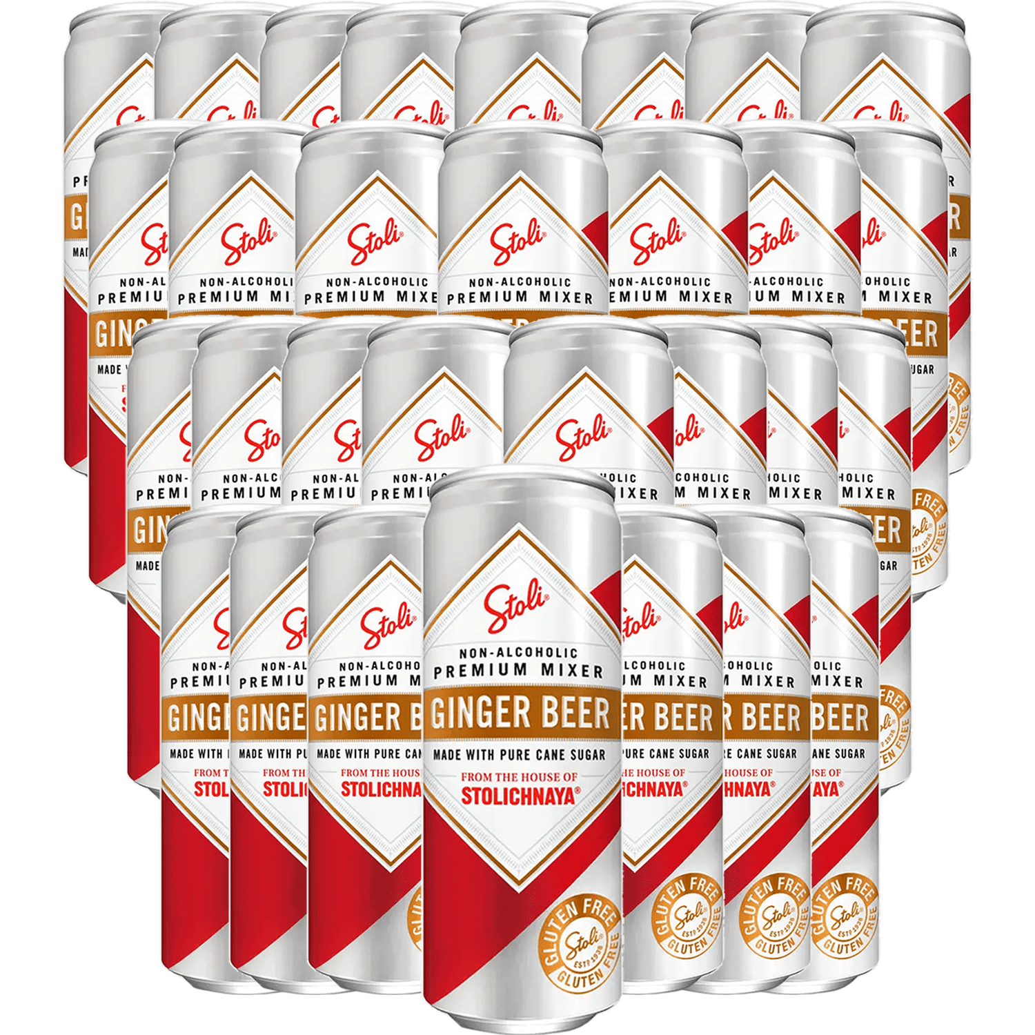 Stolichnaya Non-Alcoholic Ginger Beer - Crafted with Pure Cane Sugar ...