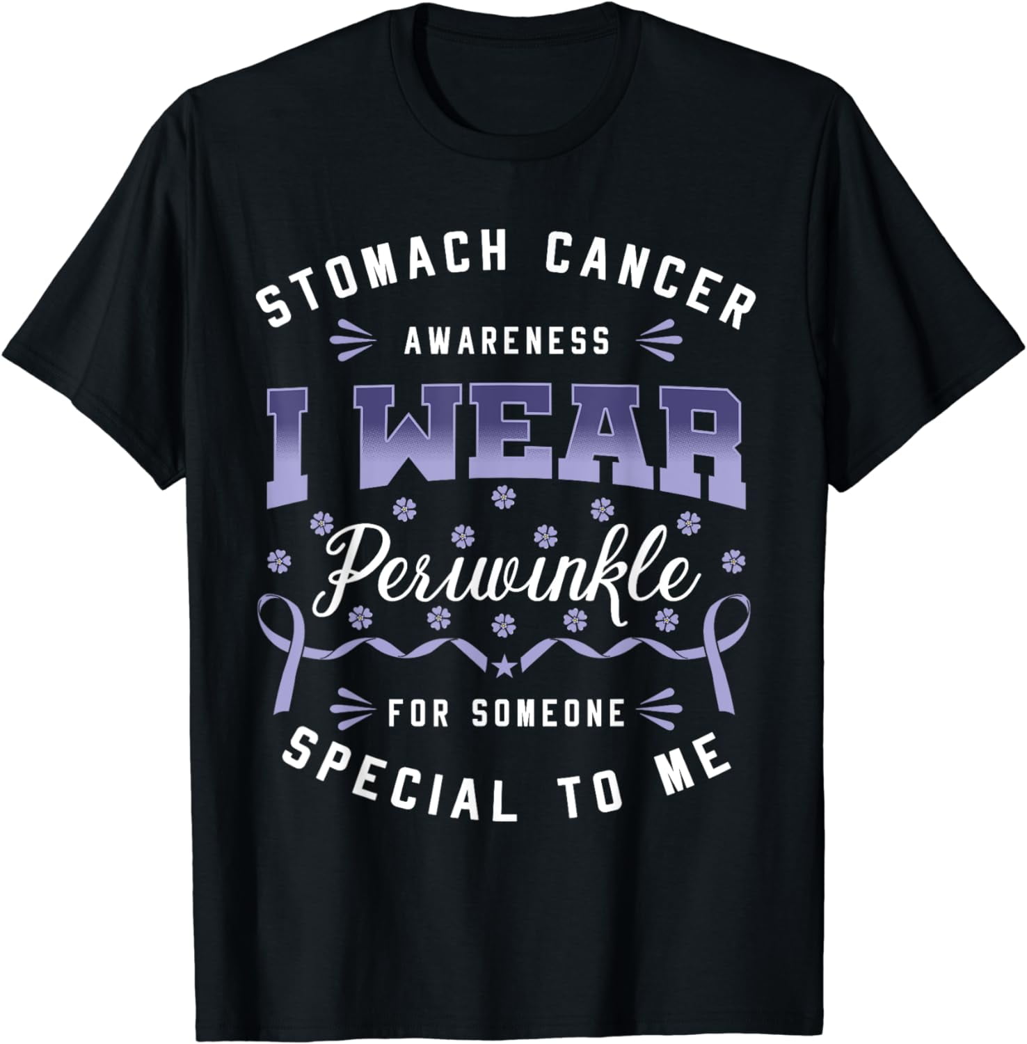 Stomach Cancer Awareness I Wear Periwinkle Gastric Survivor T-Shirt - Walmart.com