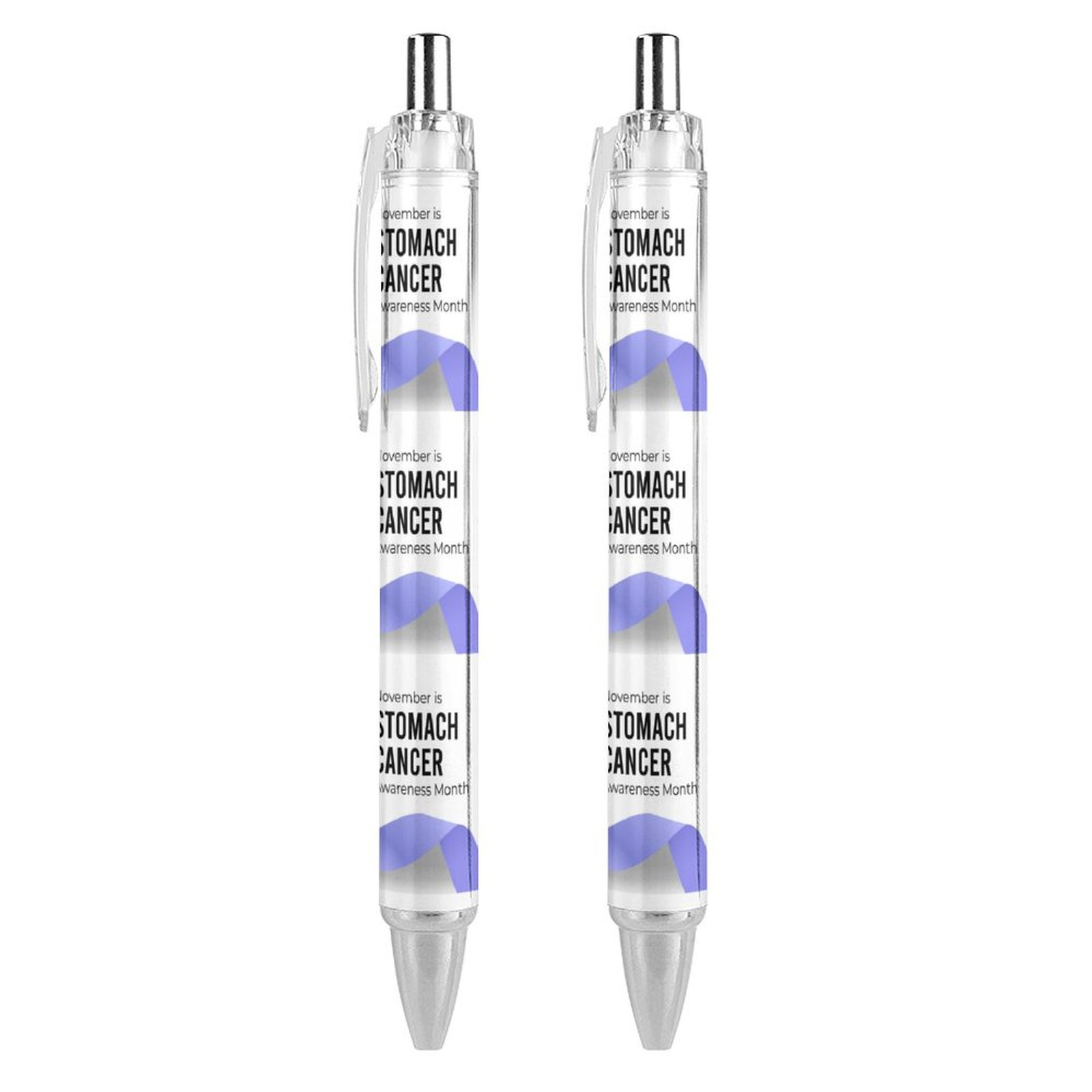 Stomach Cancer Awareness Periwinkle Ribbon Ballpoint Pen Retractable ...