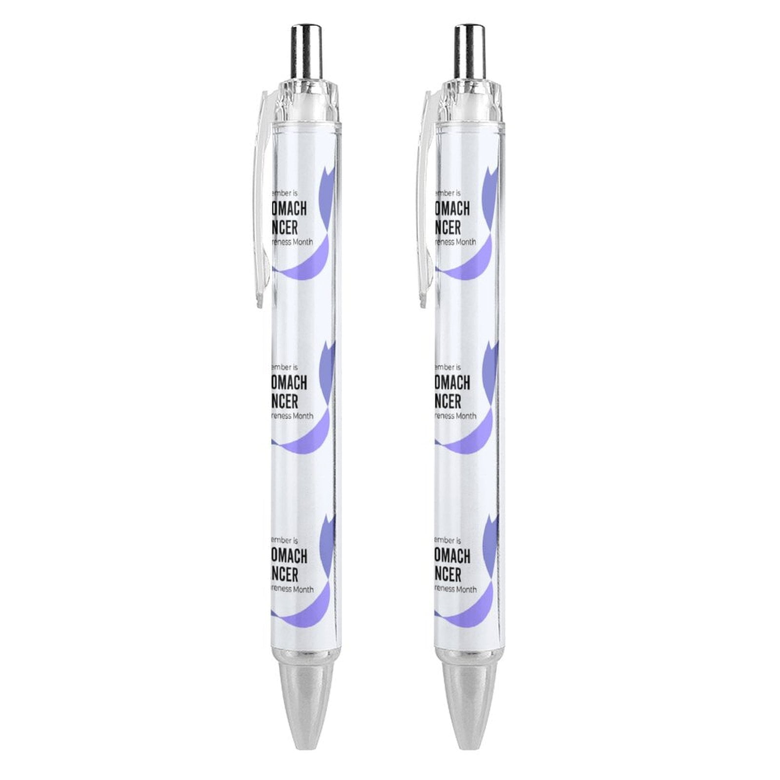 Stomach Cancer Awareness Periwinkle Ribbon Ballpoint Pen Retractable ...