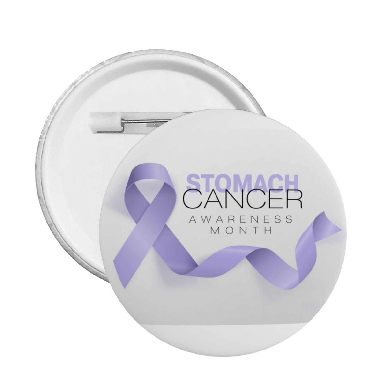 Stomach Cancer Awareness Periwinkle Ribbon Pin Button Badge ...