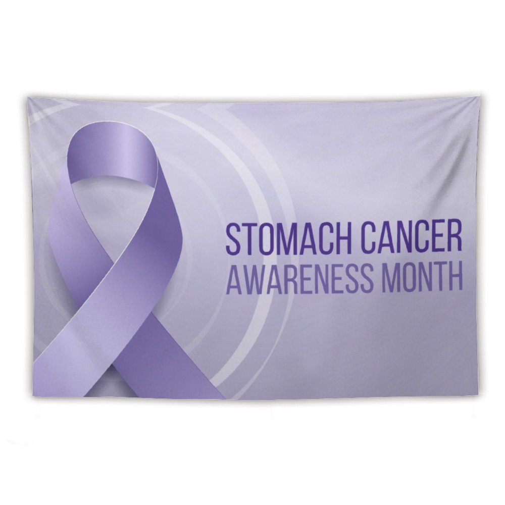 Stomach Cancer Awareness Periwinkle Ribbon Tapestry Banner Backdrop ...