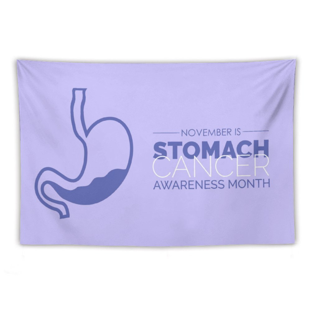 Stomach Cancer Awareness Periwinkle Ribbon Tapestry Banner Backdrop ...
