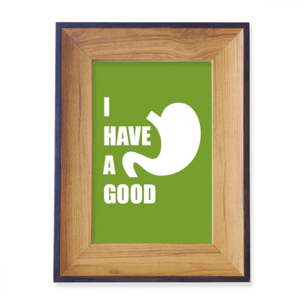 Stomach Good Body Lucky Food Photo Frame Exhibition Display Art Desktop ...