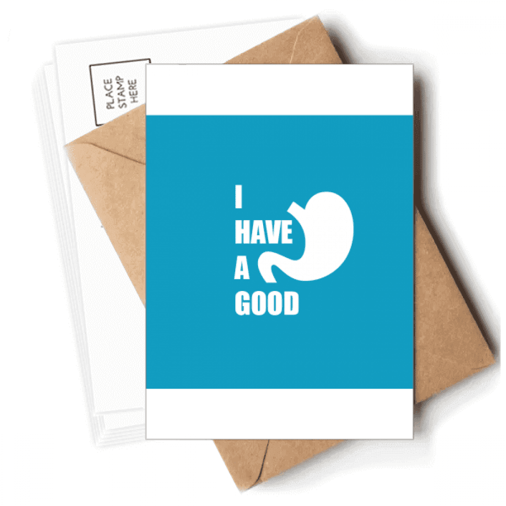 Stomach Good Body Lucky Food Postcards Envelopes Blank Note Cards ...