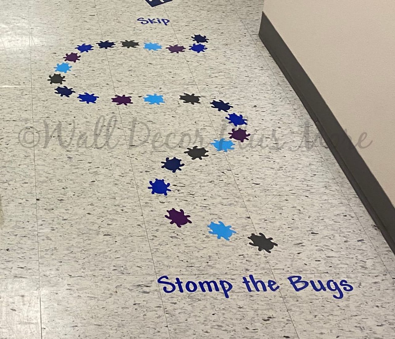 Stomp Bugs Sensory Path Floor Decals for Kids - Die-Cut Vinyl Sensory ...
