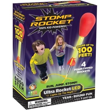 Stomp Rocket Jr Glow - Air-Powered Toy Launcher for Kids, 100 Ft, 4 ...