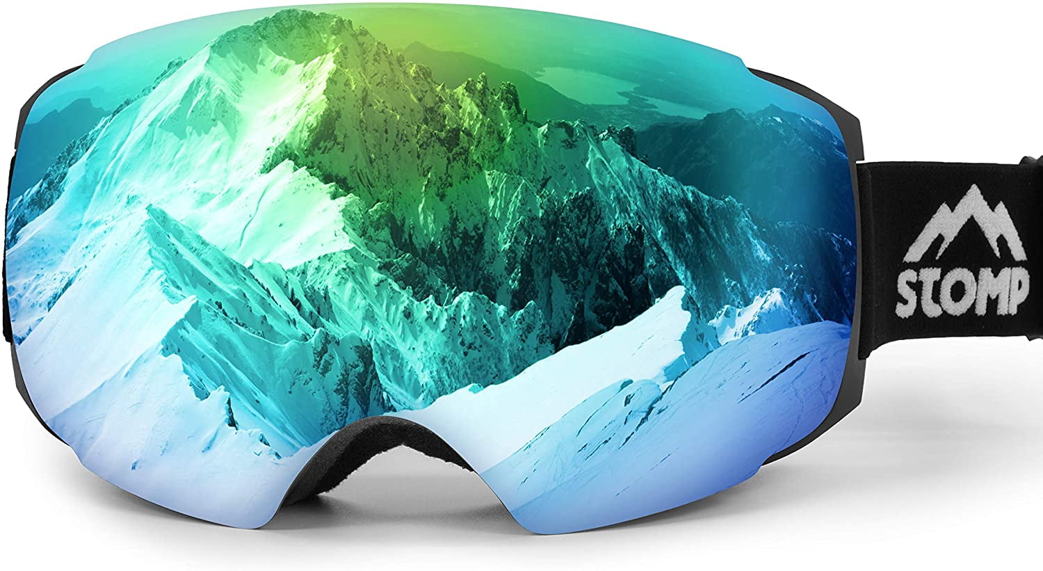 Stomp Ski Goggles PRO - Frameless, Interchangeable Lens 100% UV400 ...