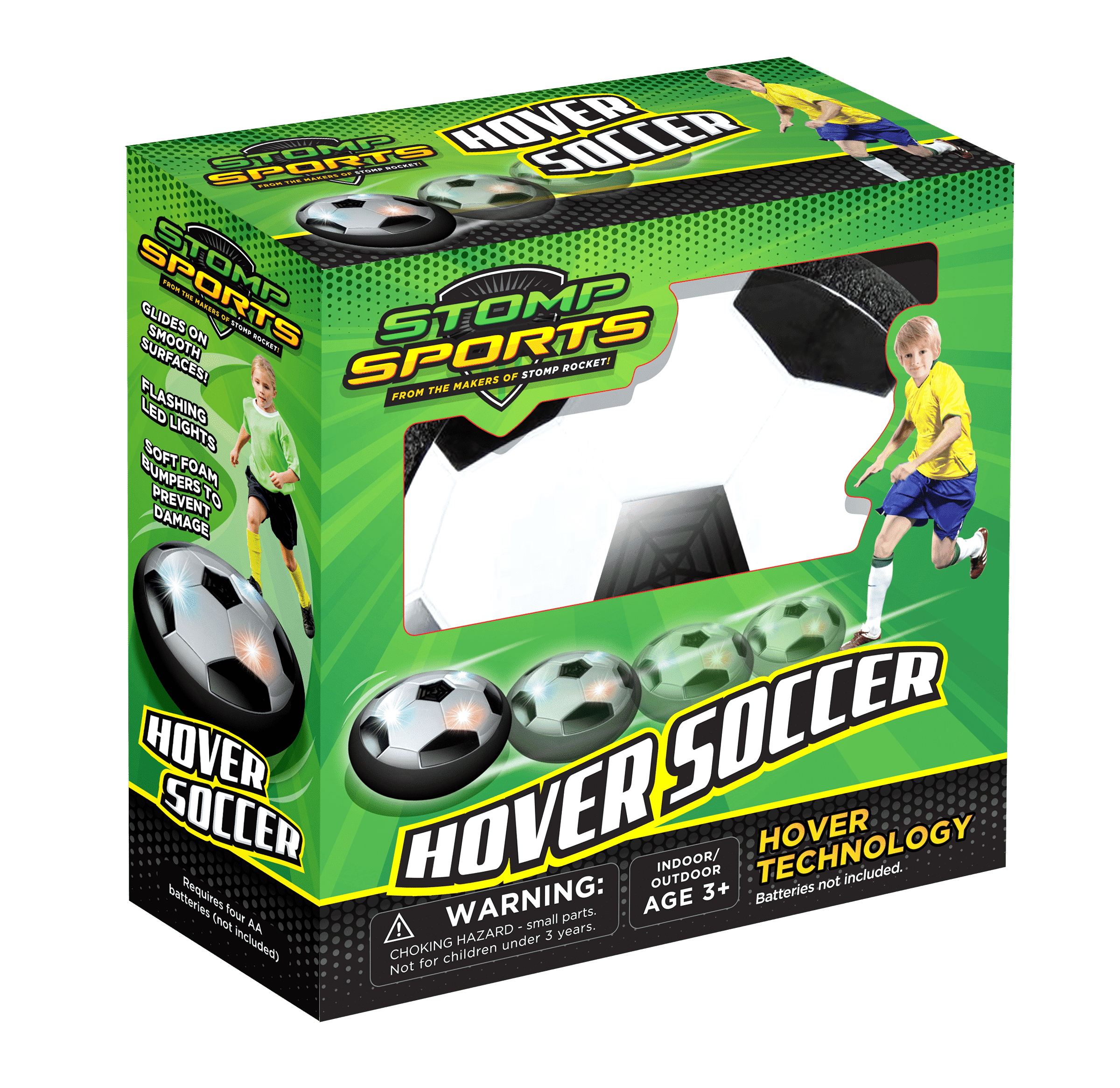 Stomp Sports Hover Soccer Ball with LED Lights, Gifts for Boys and ...