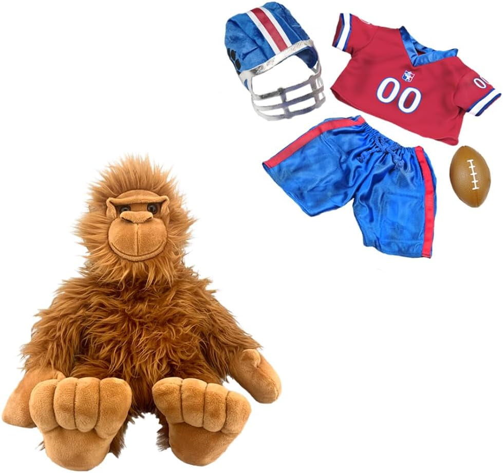 Stomp the Sasquatch Stuffed Toy and All-Stars Red and Blue Football ...