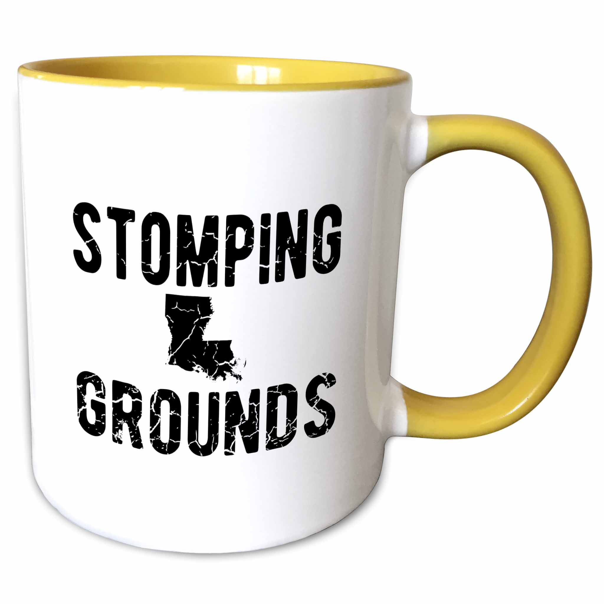 3drose, Stomping Grounds. Cracked Black Lettering and Louisiana on ...