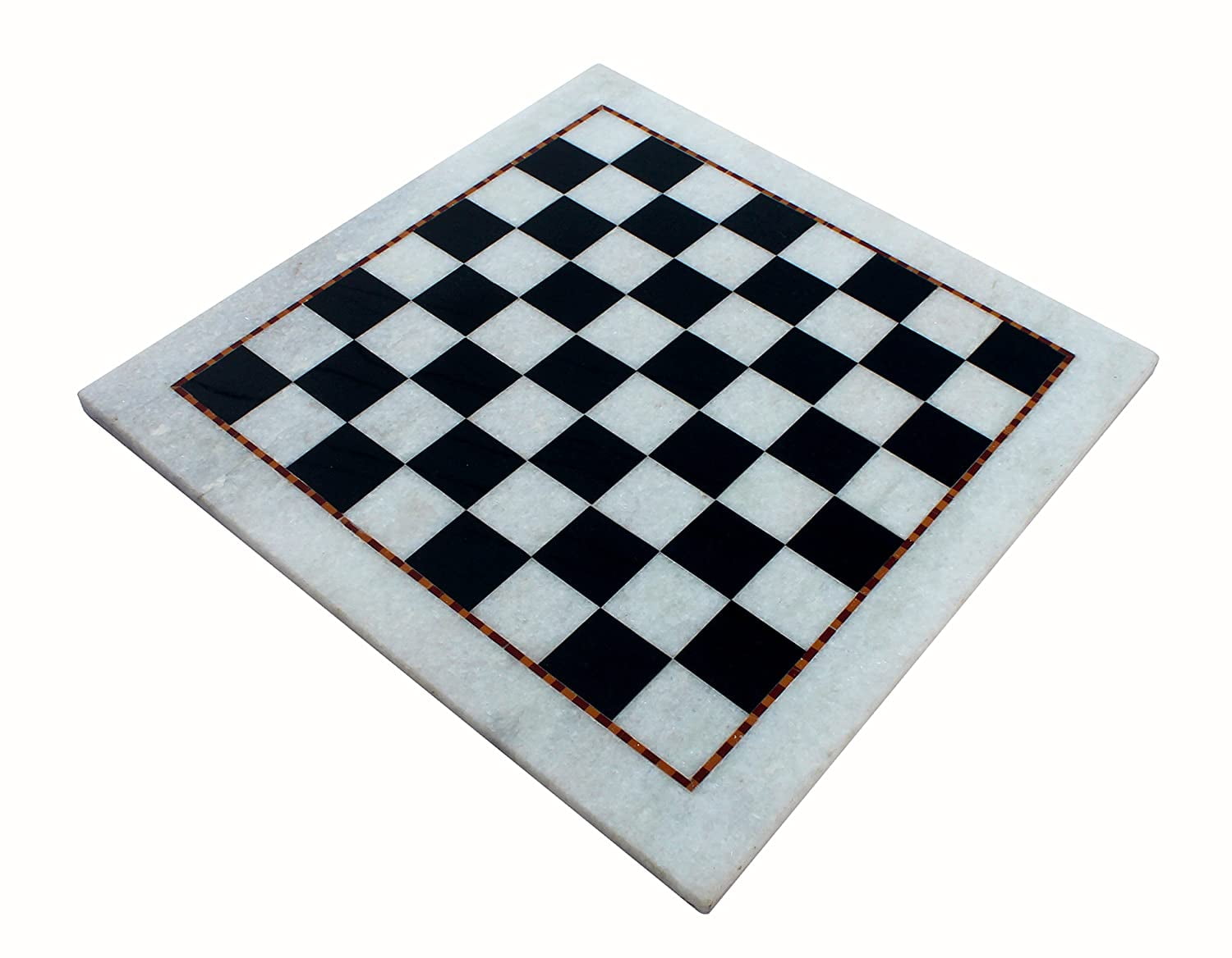StonKraft 15" X 15" Collectible White Natural Stone & Marble Chess ...