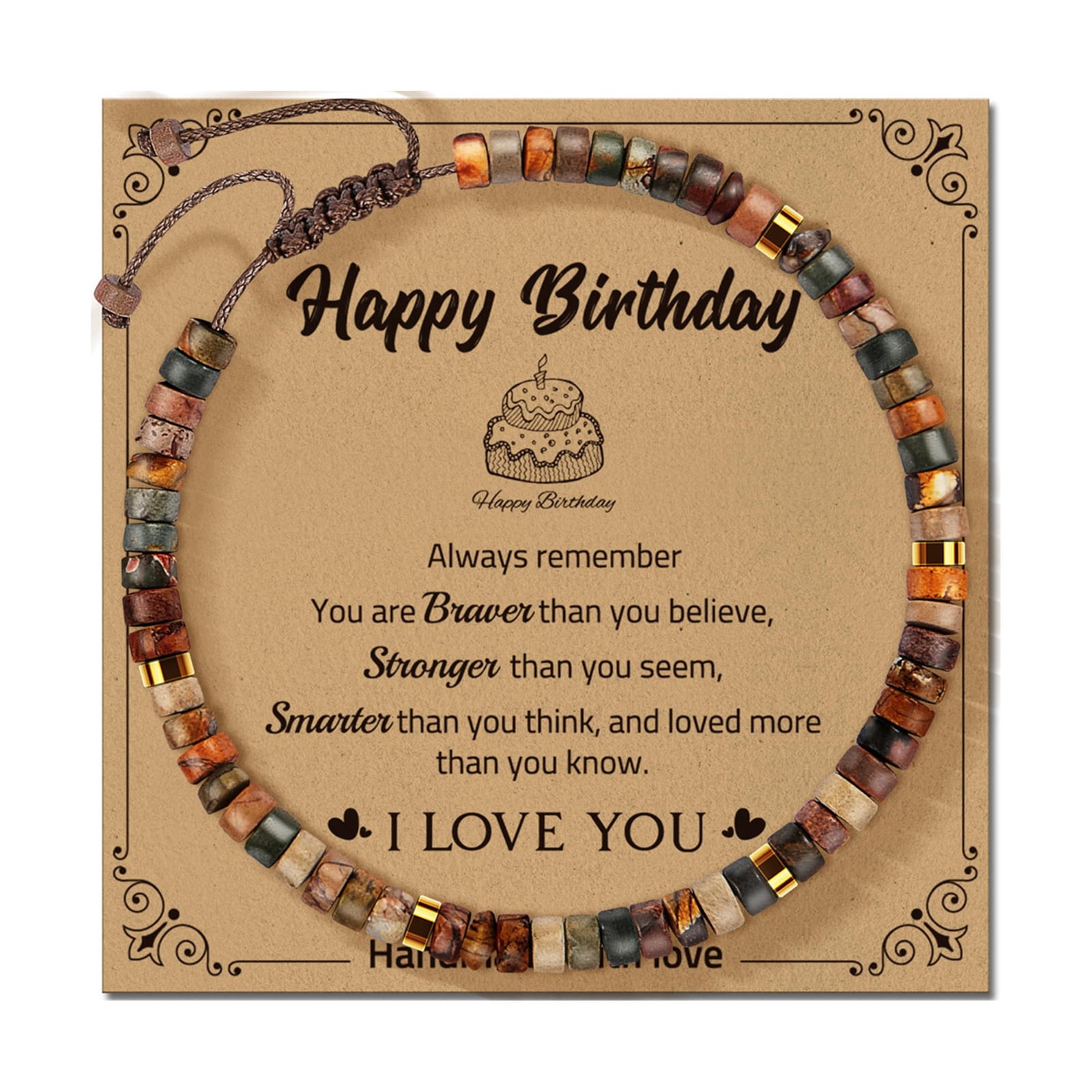 Stone Adjustable Handwoven With Blessing Card Available In Multiple ...