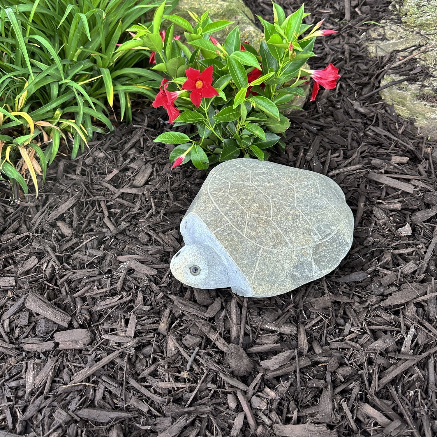 Stone Age Creations 10" Boulder Turtle, Stone - Walmart.com