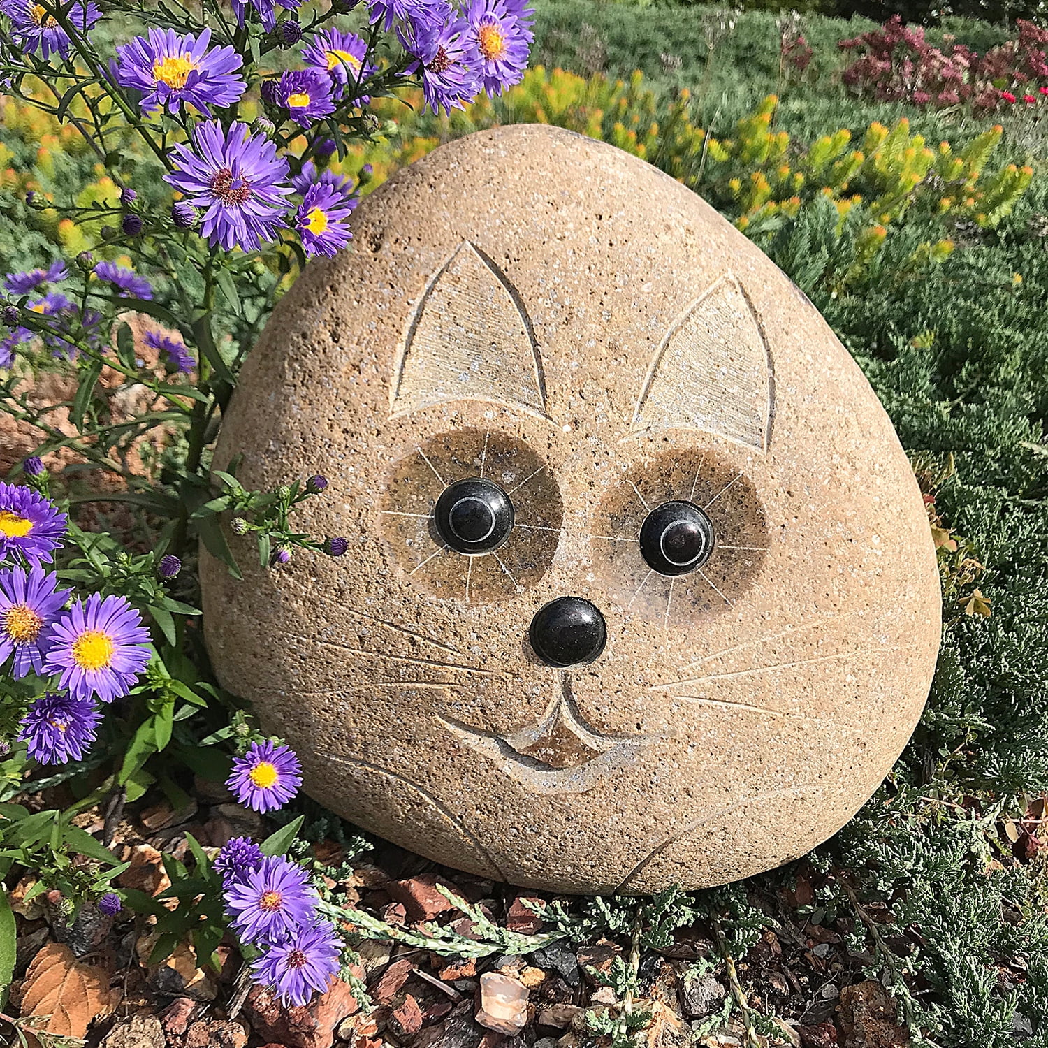 Stone Age Creations 12" Boulder Cat - Walmart.com