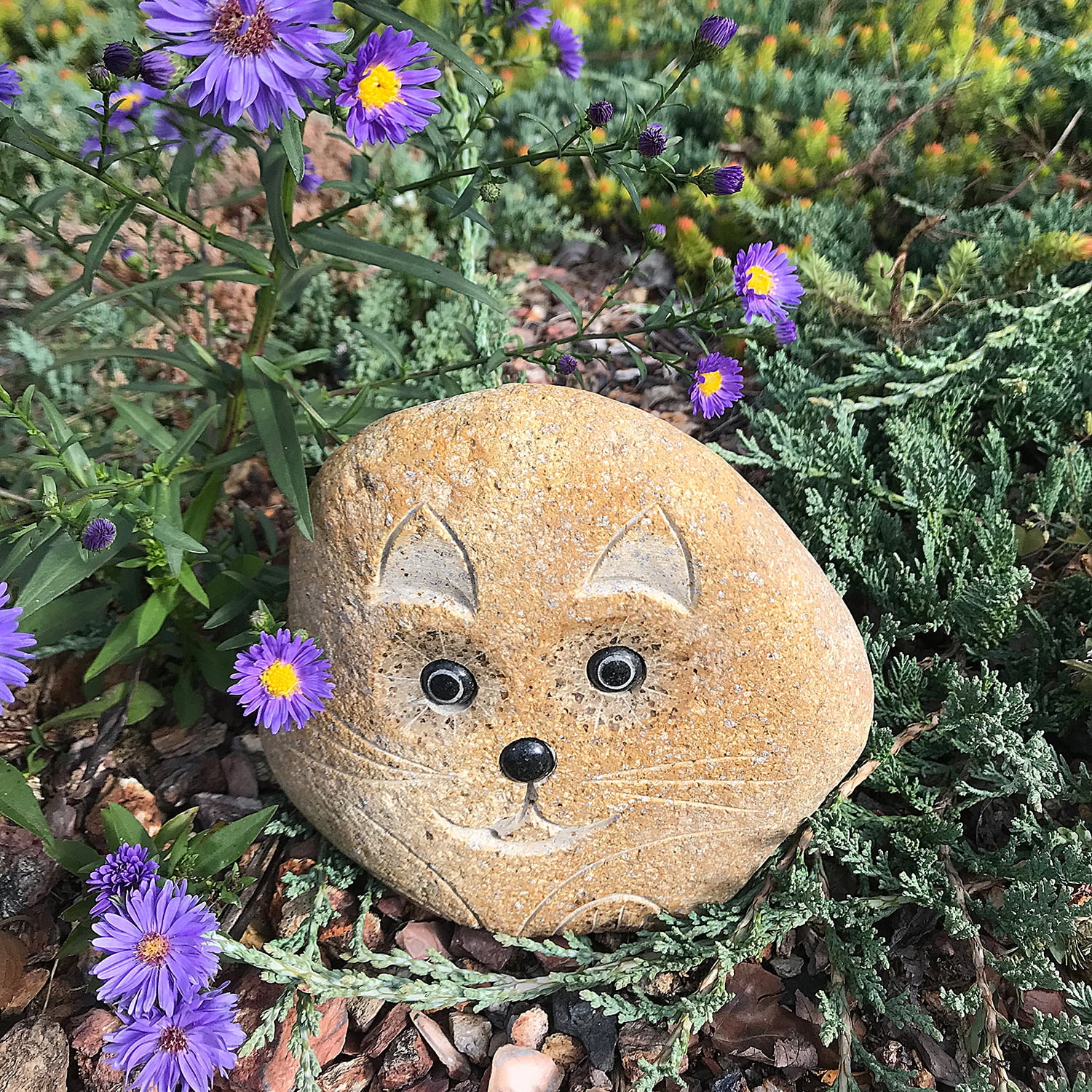 Stone Age Creations 6" Boulder Cat - Walmart.com