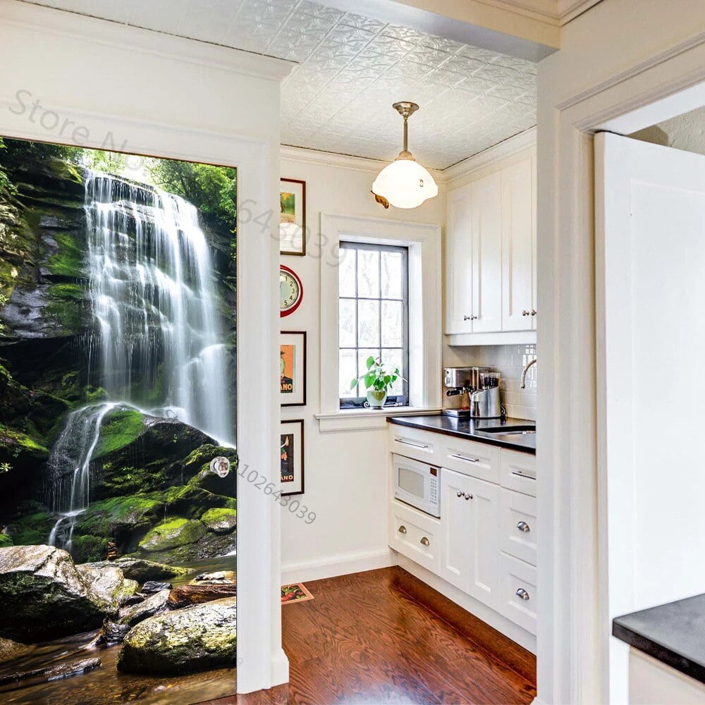 Stone Arch Street Outside Door Stickers Adhesive Mural Decoration ...