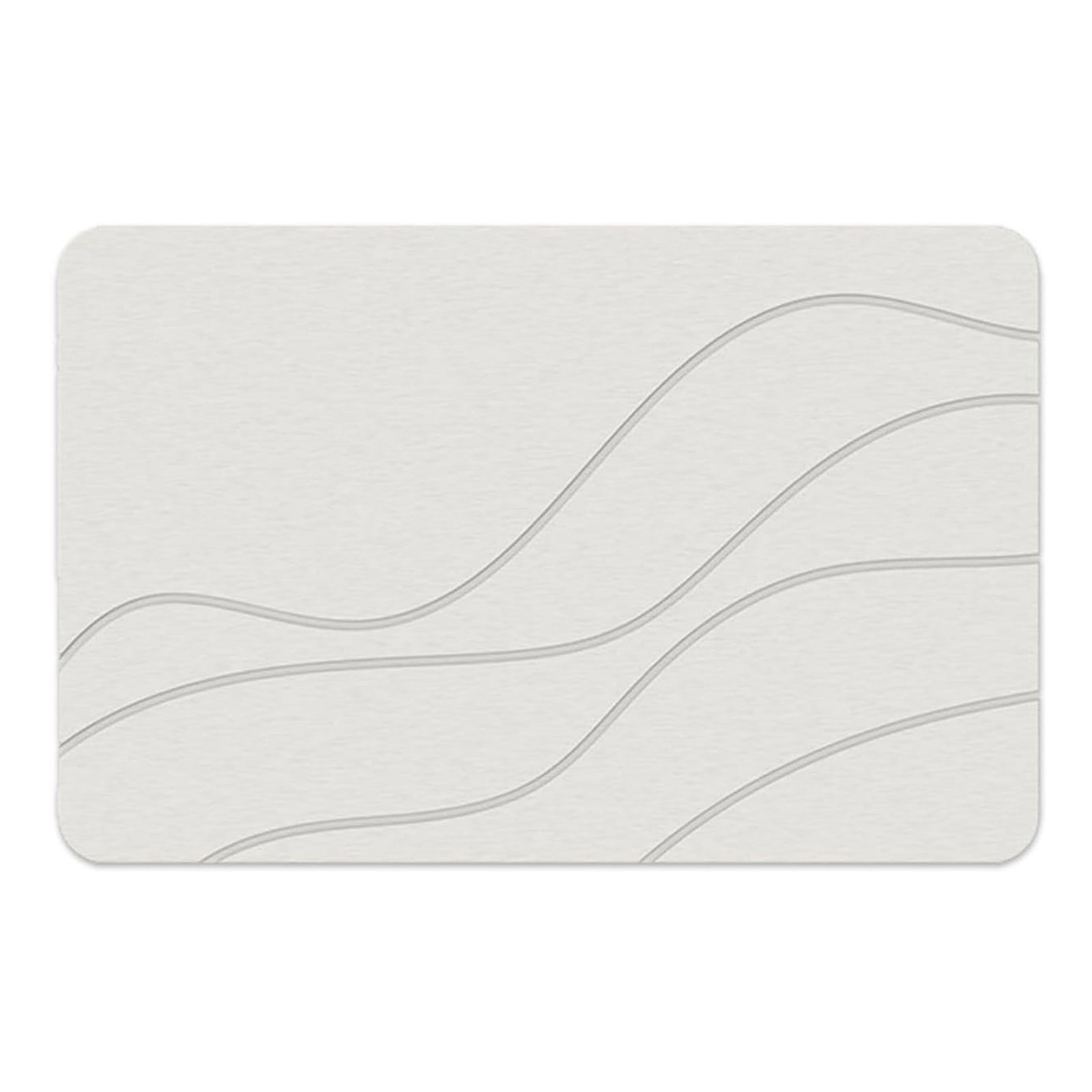 Stone Bath Mat for Bathroom - Diatomite Shower Mat with Ultra Absorbent ...