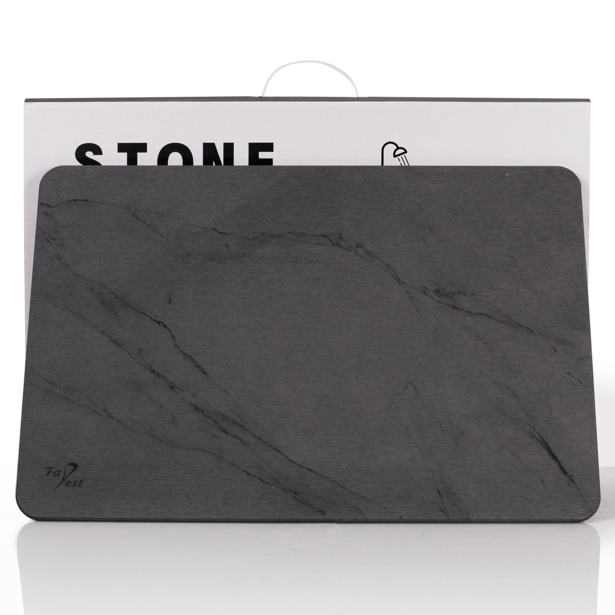 Stone Bath Mat, Diatomaceous Earth Fast-Drying & Absorbent Shower Mat ...