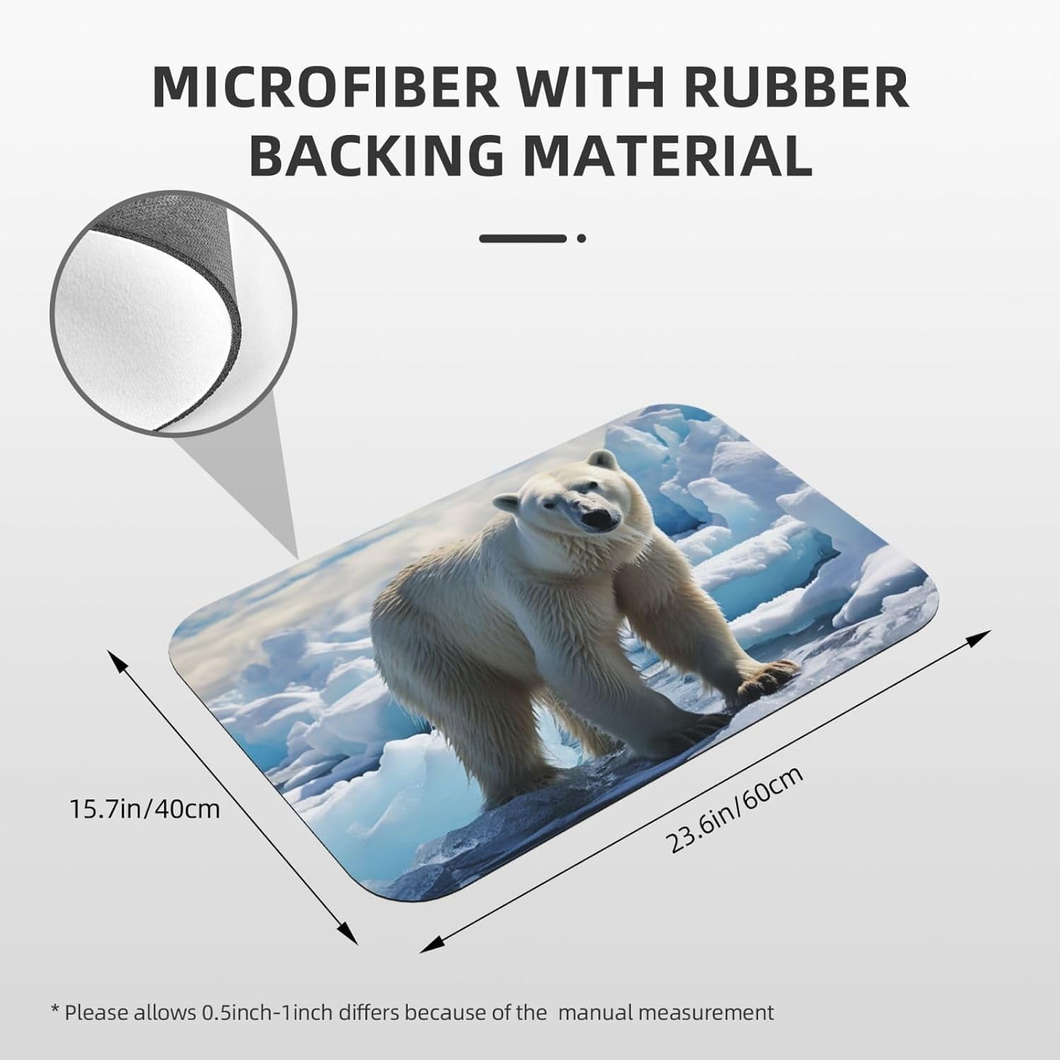 Stone Bath Mats Polar Bear Ice Diatomaceous Earth Bath Mat Super ...