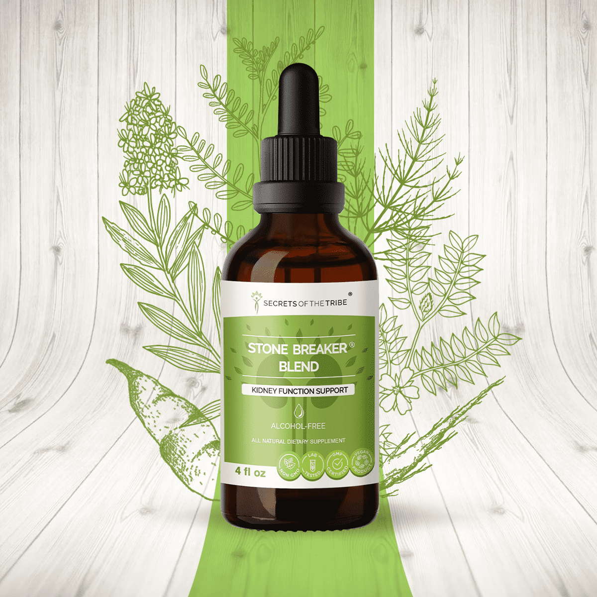 Stone Breaker Blend Alcohol-FREE Extract, Tincture, Glycerite ...