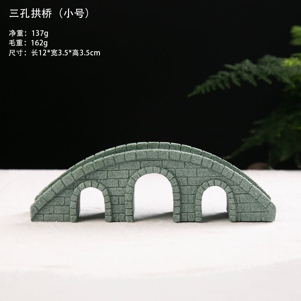 Stone Bridge Mini Statue Stone Arch Bridge Vintage Style Bridge Arch Bridge Yard Bonsai ...
