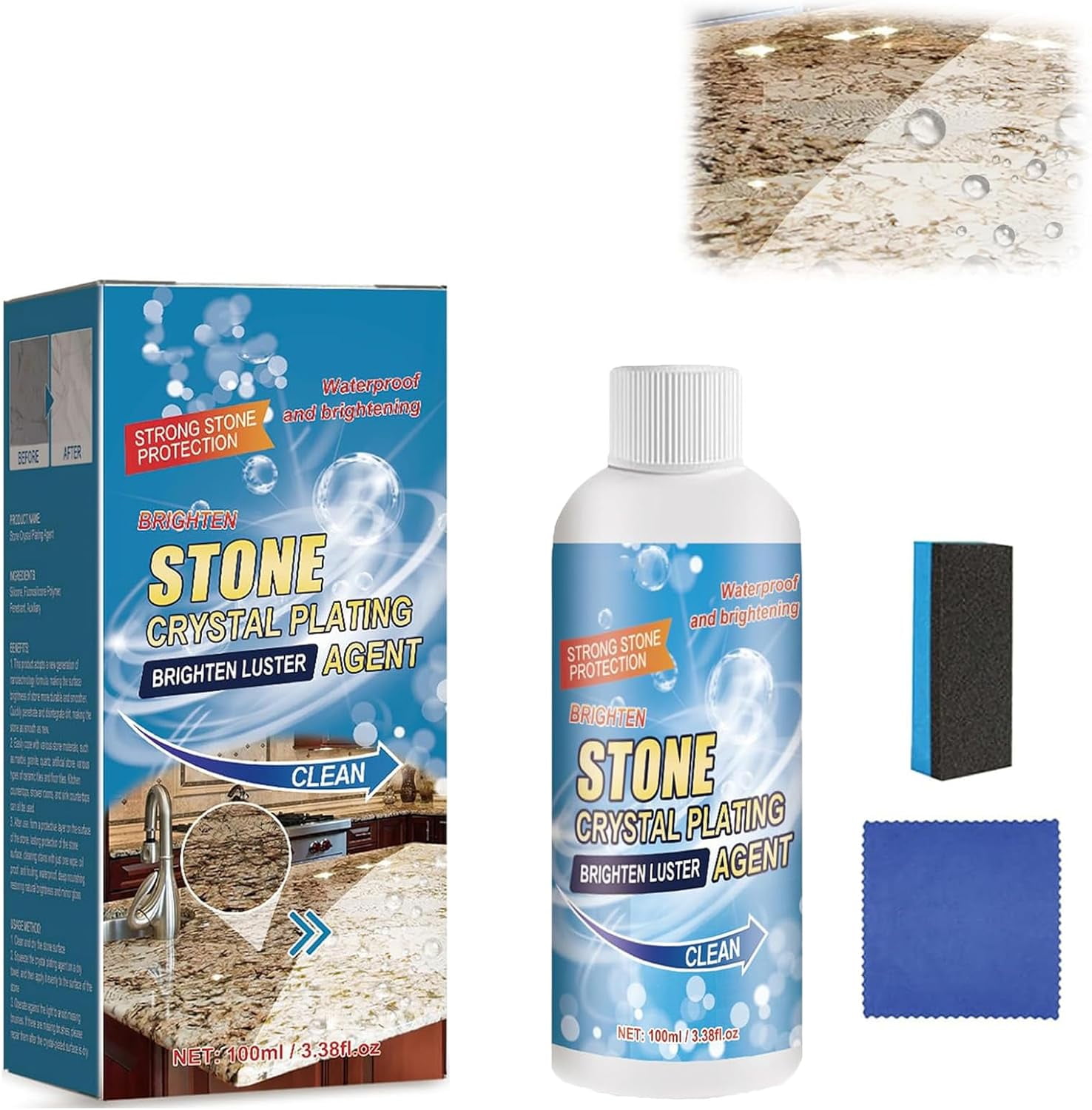 Stone Brighten Crystal-Plating Agent, Stone Crystal Coating, Stonework ...