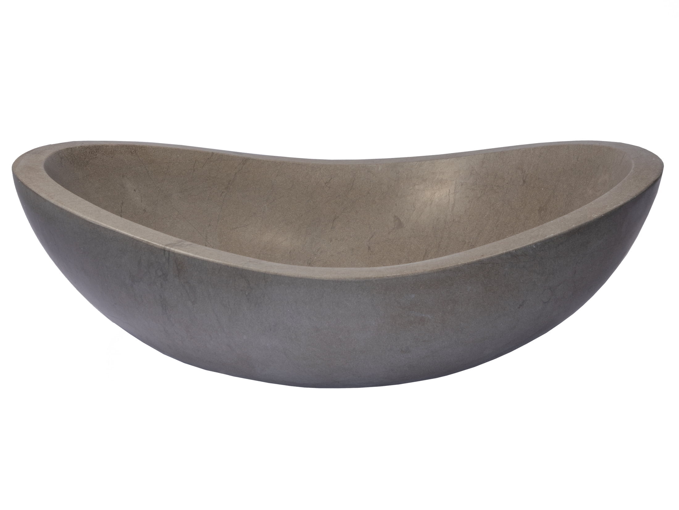 Stone Canoe Sink - Honed Molly Grey Marble - Walmart.com