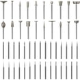 Stone Carving Set Diamond Burr Bits Compatible with Dremel, 50PCS ...