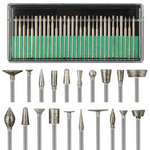MTP ? 60 Pcs Diamond Burr Bits For Dremel Craftsman Rotary Tool 1/8 ...