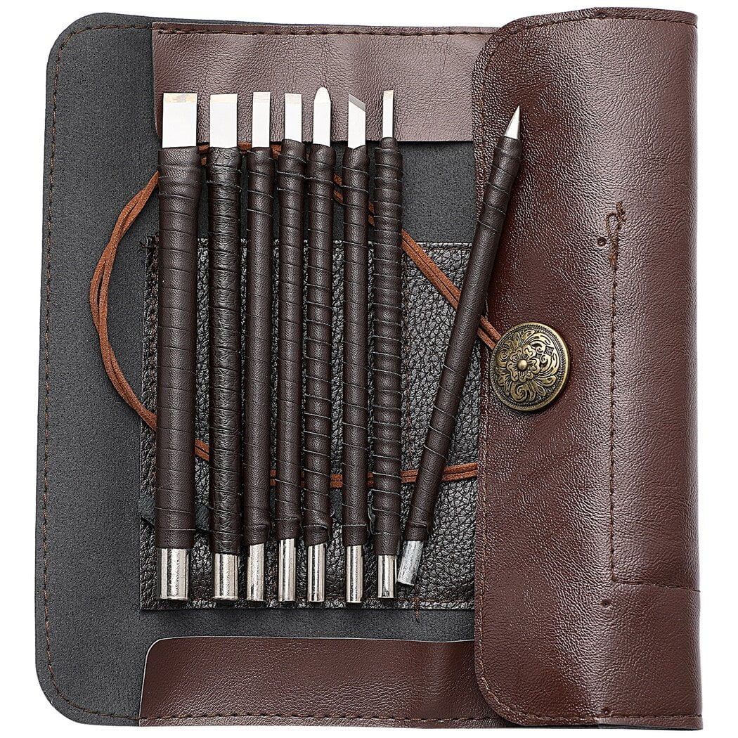 Stone Carving Tool Set of 8, Tungsten Steel Carving Chisels, Carving ...