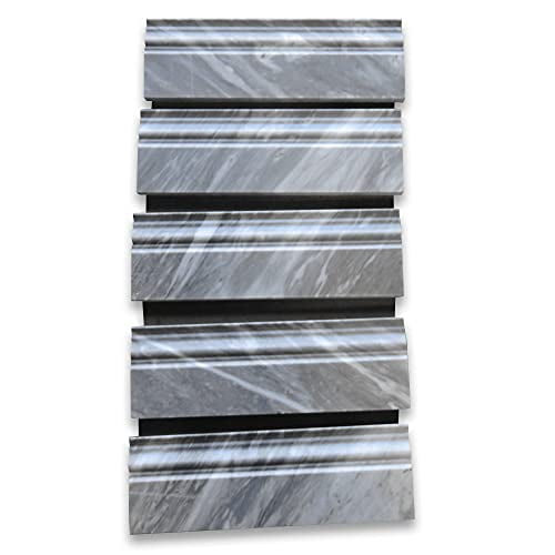 Stone Center Online Bardiglio Gray Marble 4x12 Baseboard Crown Molding ...
