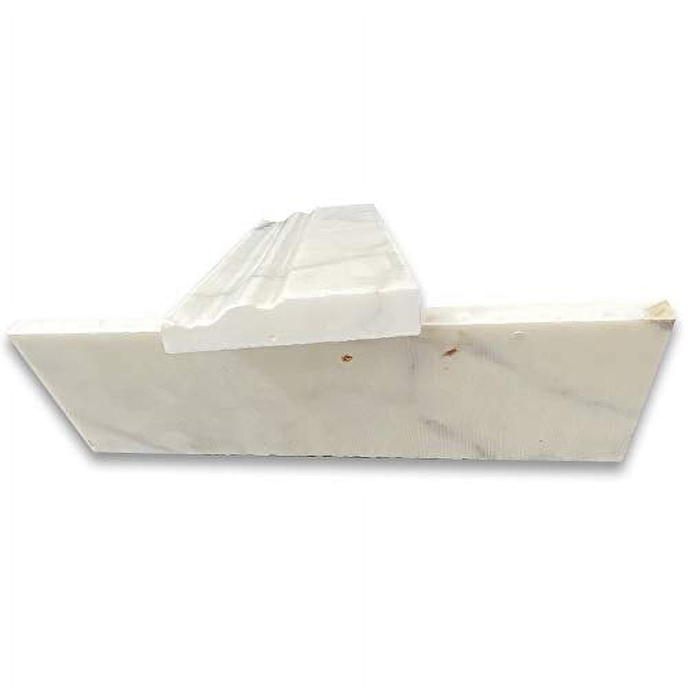 Stone Center Online Calacatta Gold Marble 4x12 Baseboard Crown Molding ...