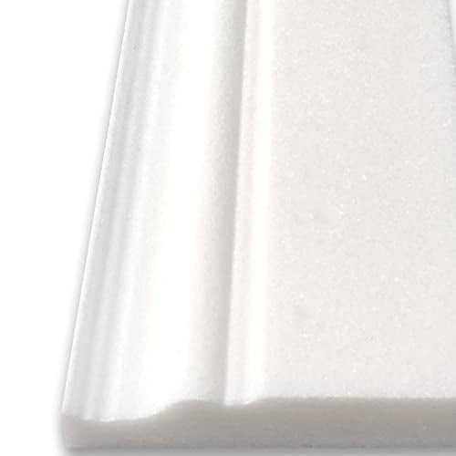 Stone Center Online Thassos White Marble 4x12 Baseboard Crown Molding ...
