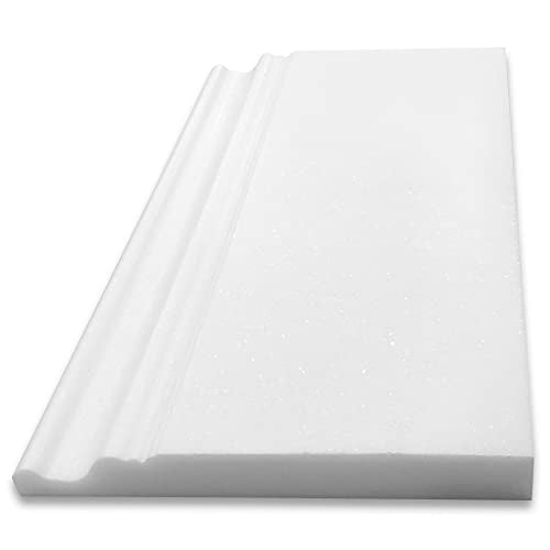 Stone Center Online Thassos White Marble 6x12 Skirting Baseboard Trim ...