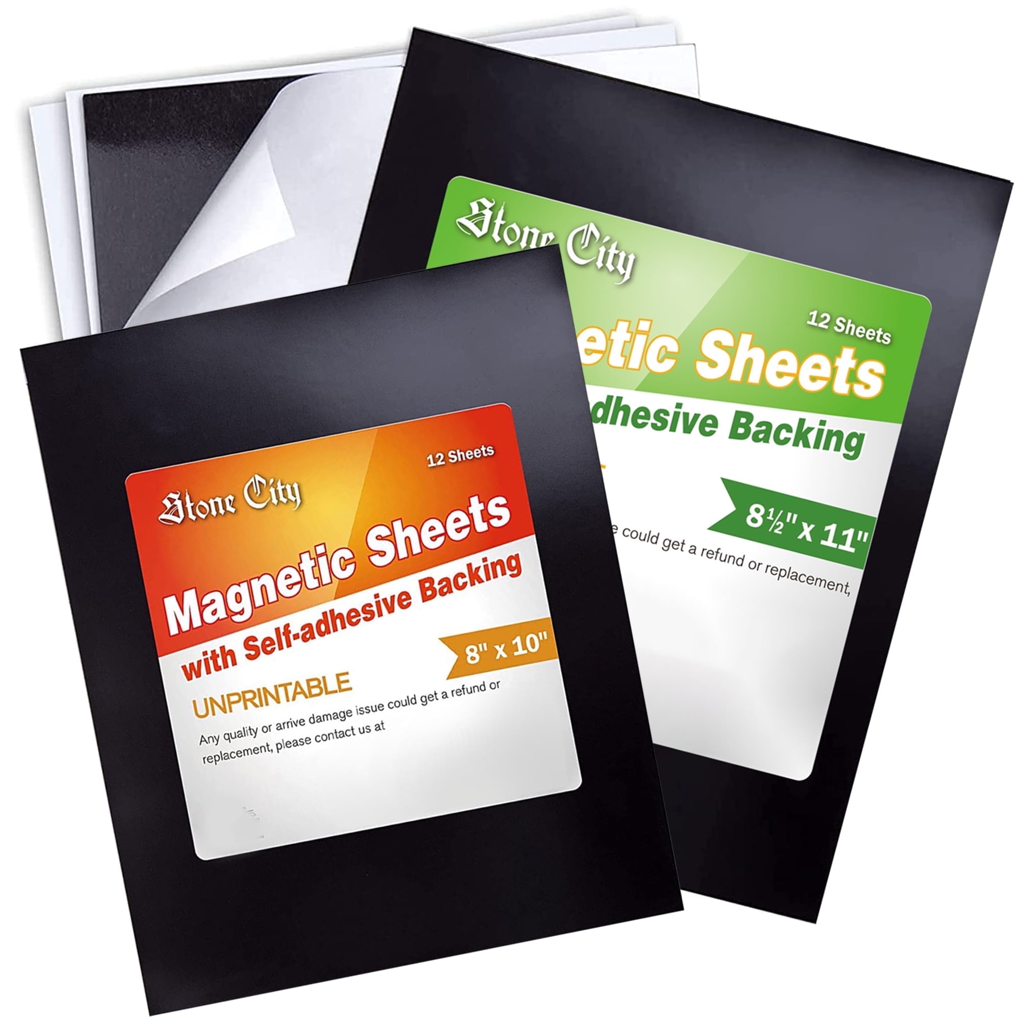 Stone City 24 Sheets Mixed Variety Sizes - Magnetic Sheets with ...