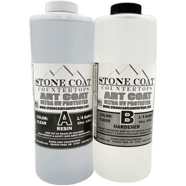 Stone Coat Countertops (1/2 Gallon) Epoxy Resin Kit for DIY Projects ...