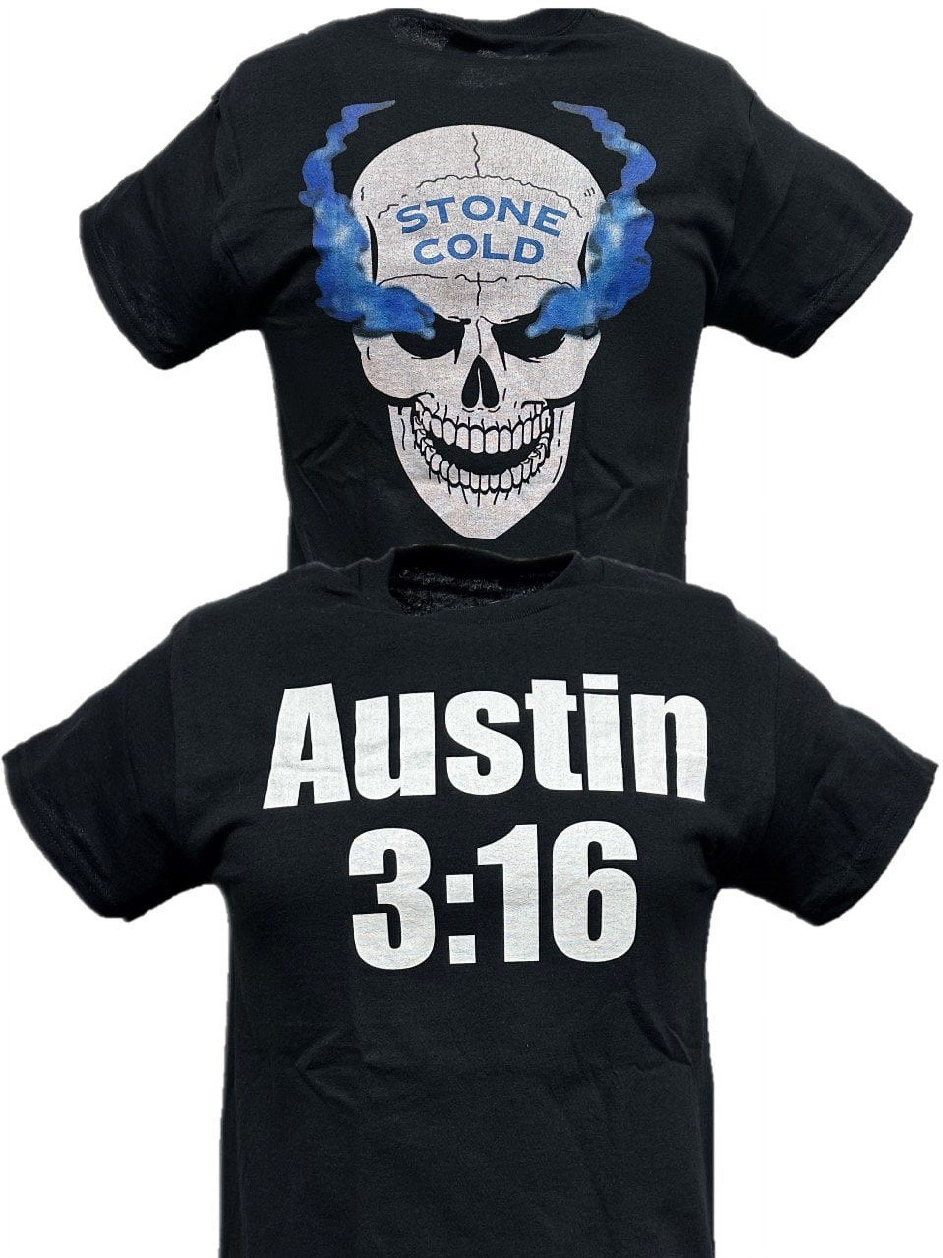 WWE Stone Cold Steve Austin 3:16 Smoking Skull Men's T-shirt, Heavy ...