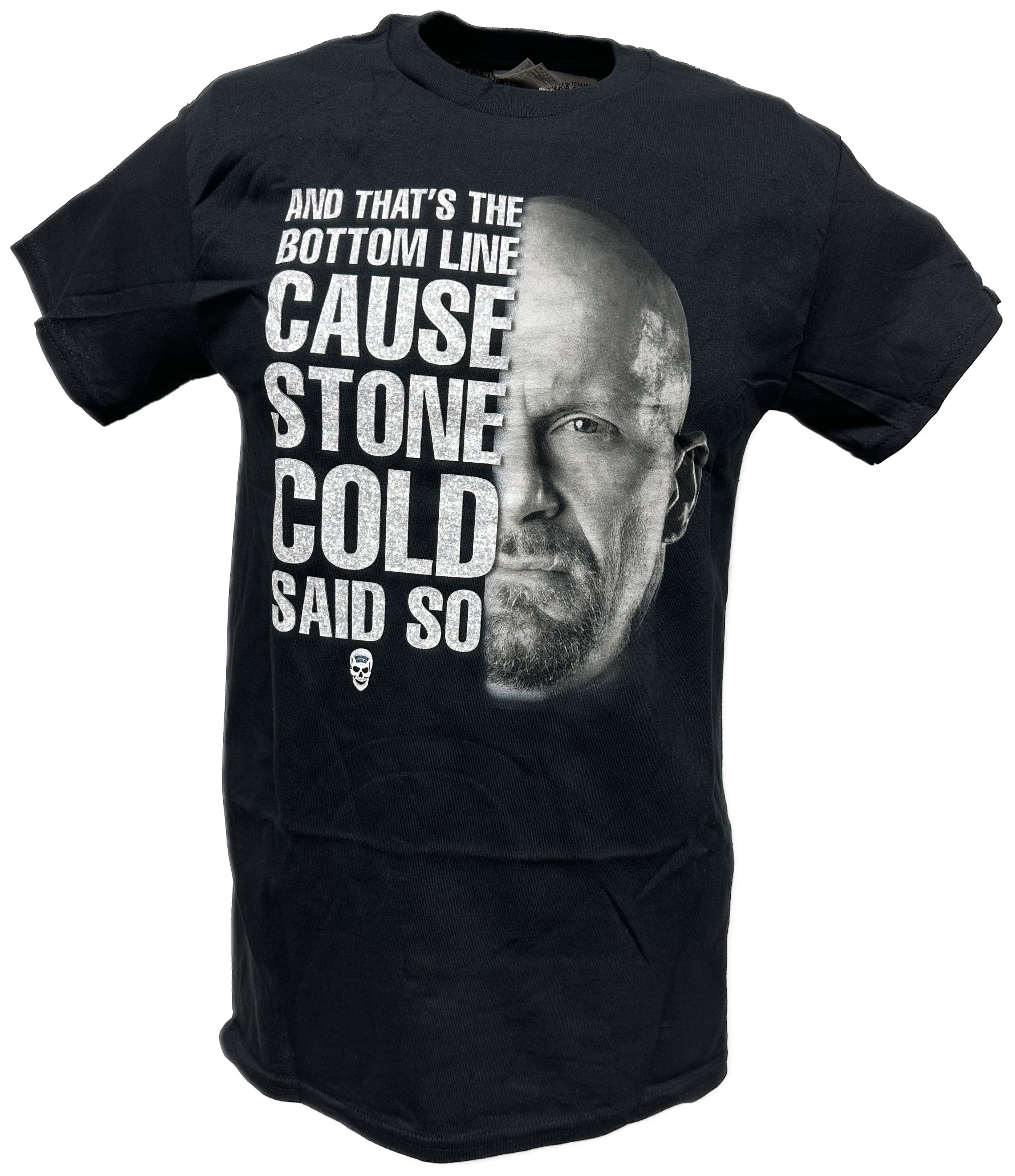Stone Cold Steve Austin Bottom Line Said So WWE Mens T-shirt - Walmart.com