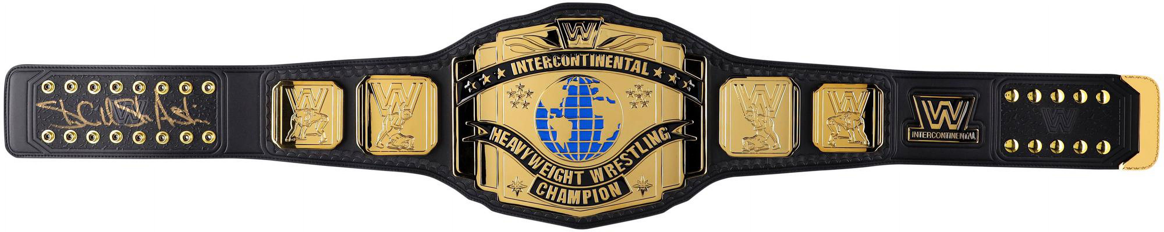 Stone Cold" Steve Austin WWE Autographed Black Intercontinental Title ...