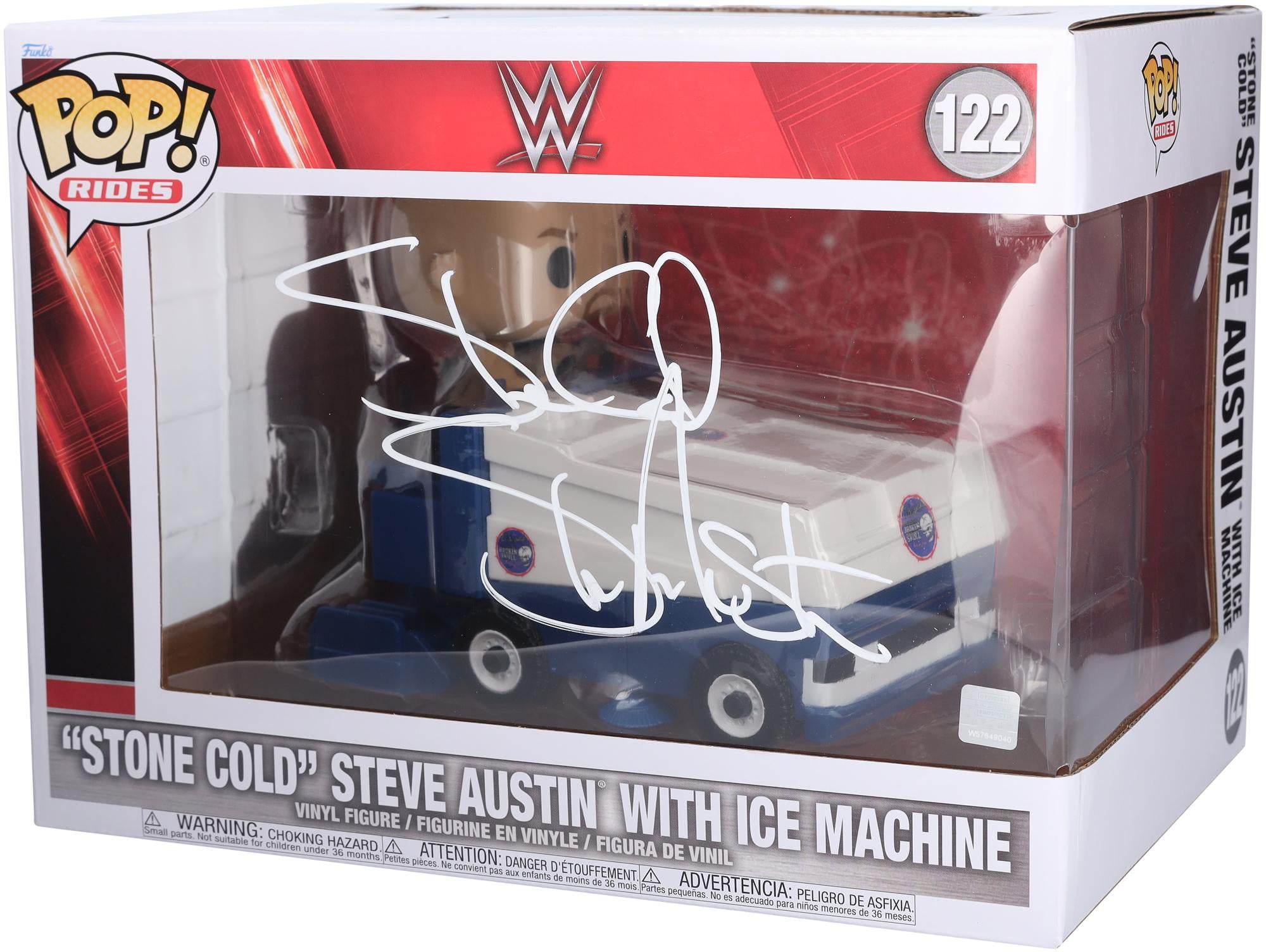 Stone Cold" Steve Austin WWE Autographed Funko Pop! Rides Super Deluxe ...