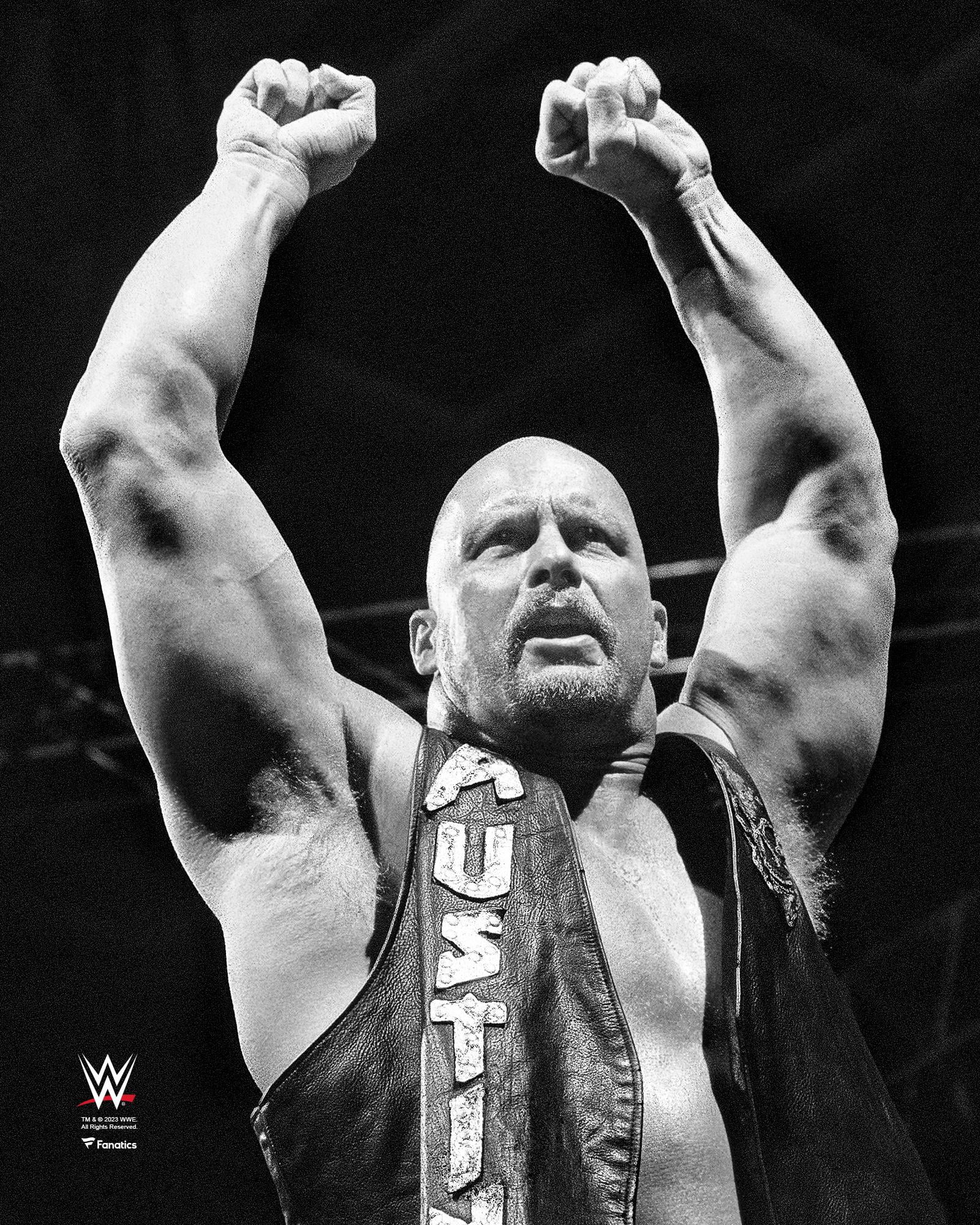 Customer reviews for Stone Cold" Steve Austin WWE Unsigned Black and ...
