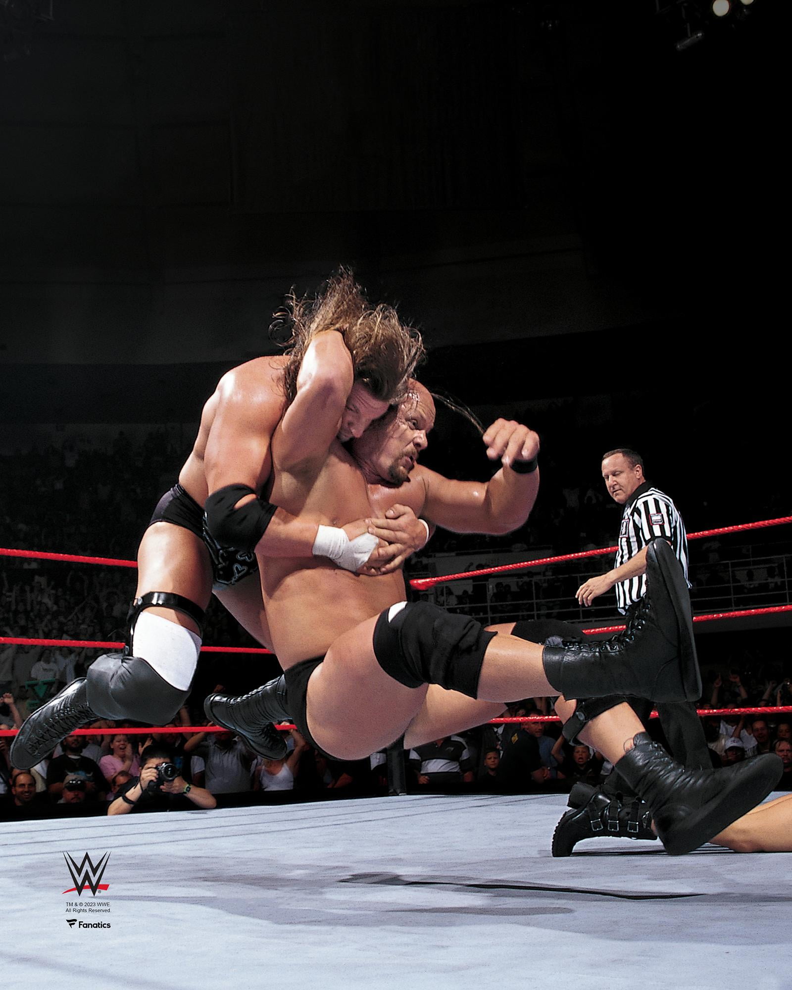 Stone Cold" Steve Austin WWE Unsigned Stunner on Triple H Photograph ...