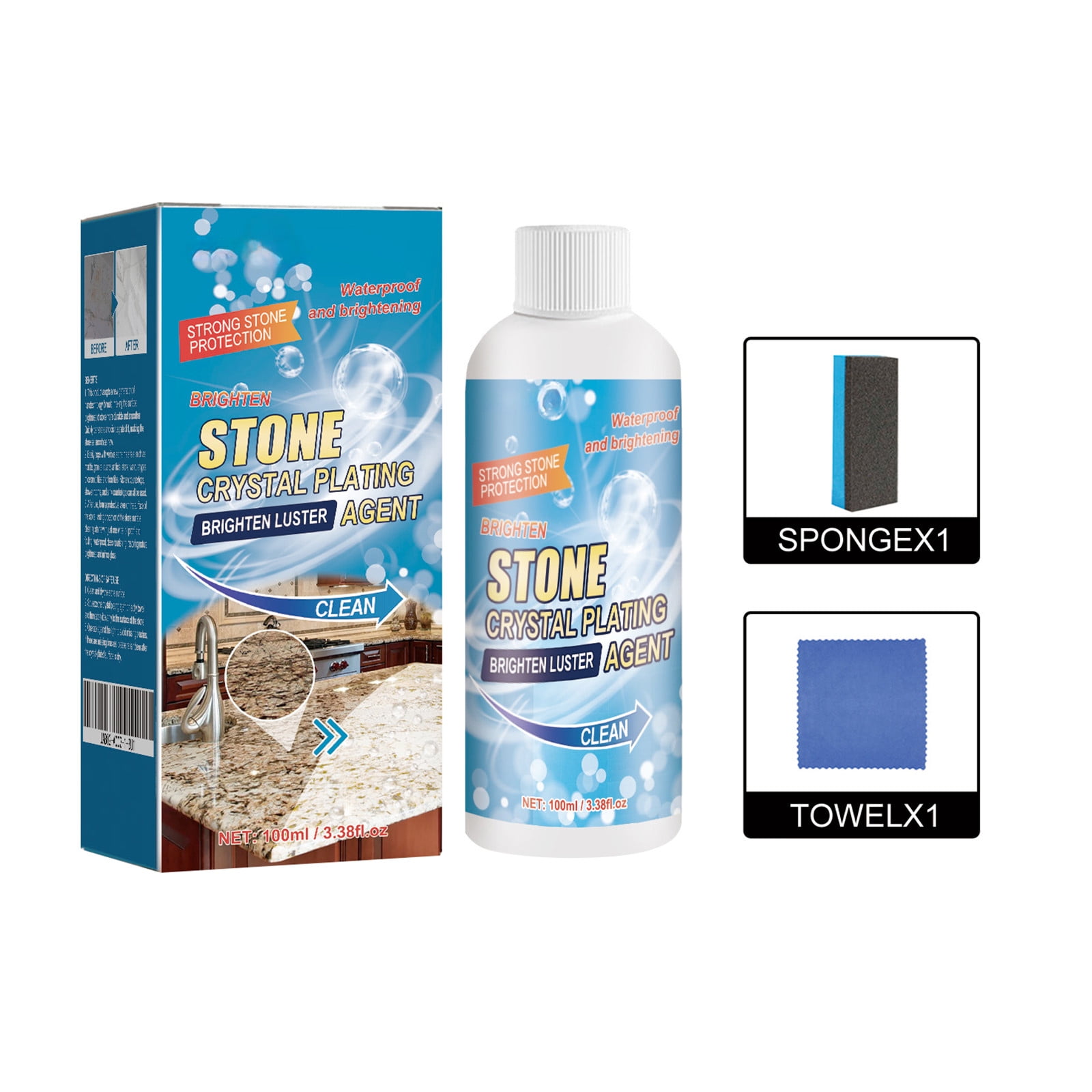 Stone Countertop Polish - Scratch Repair & Shine - 250ml - Walmart.com