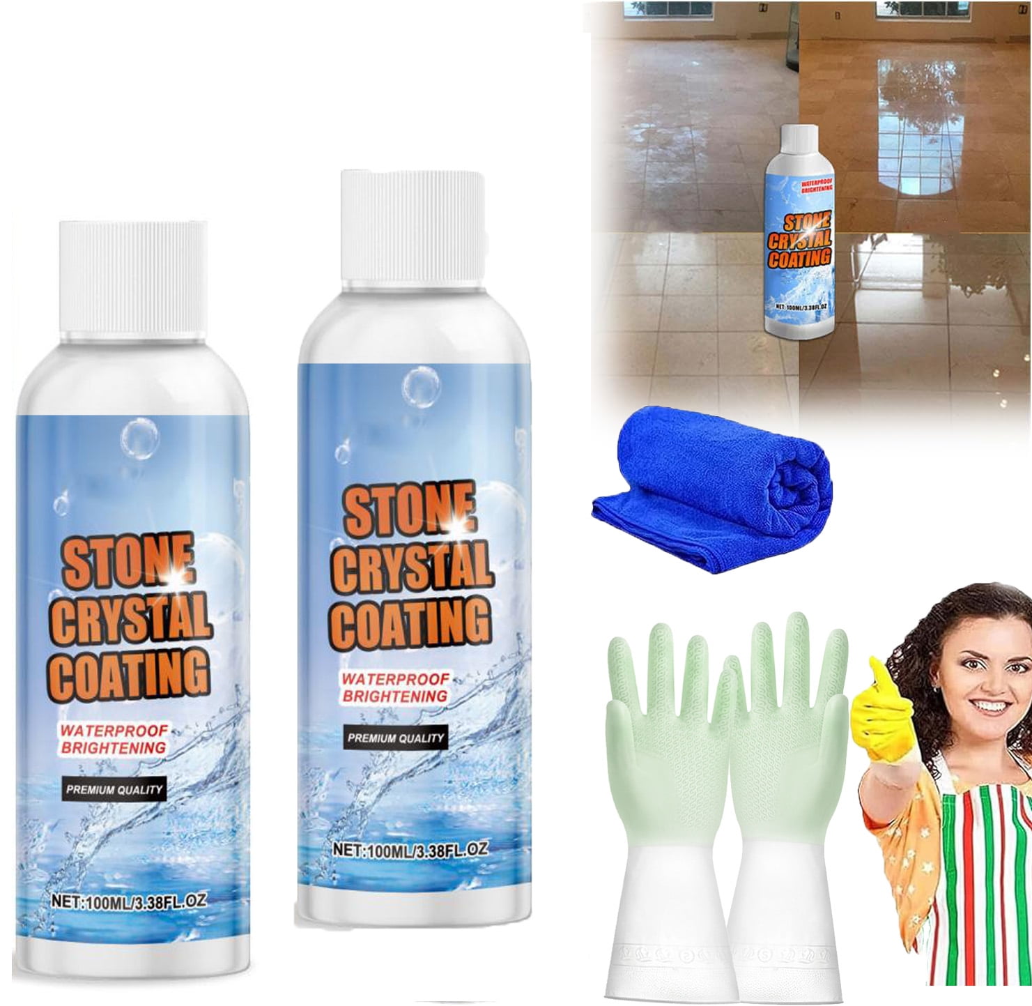 Stone Crystal Coating,Stone Brighten Crystal-Plating Agent,Marble Stain ...