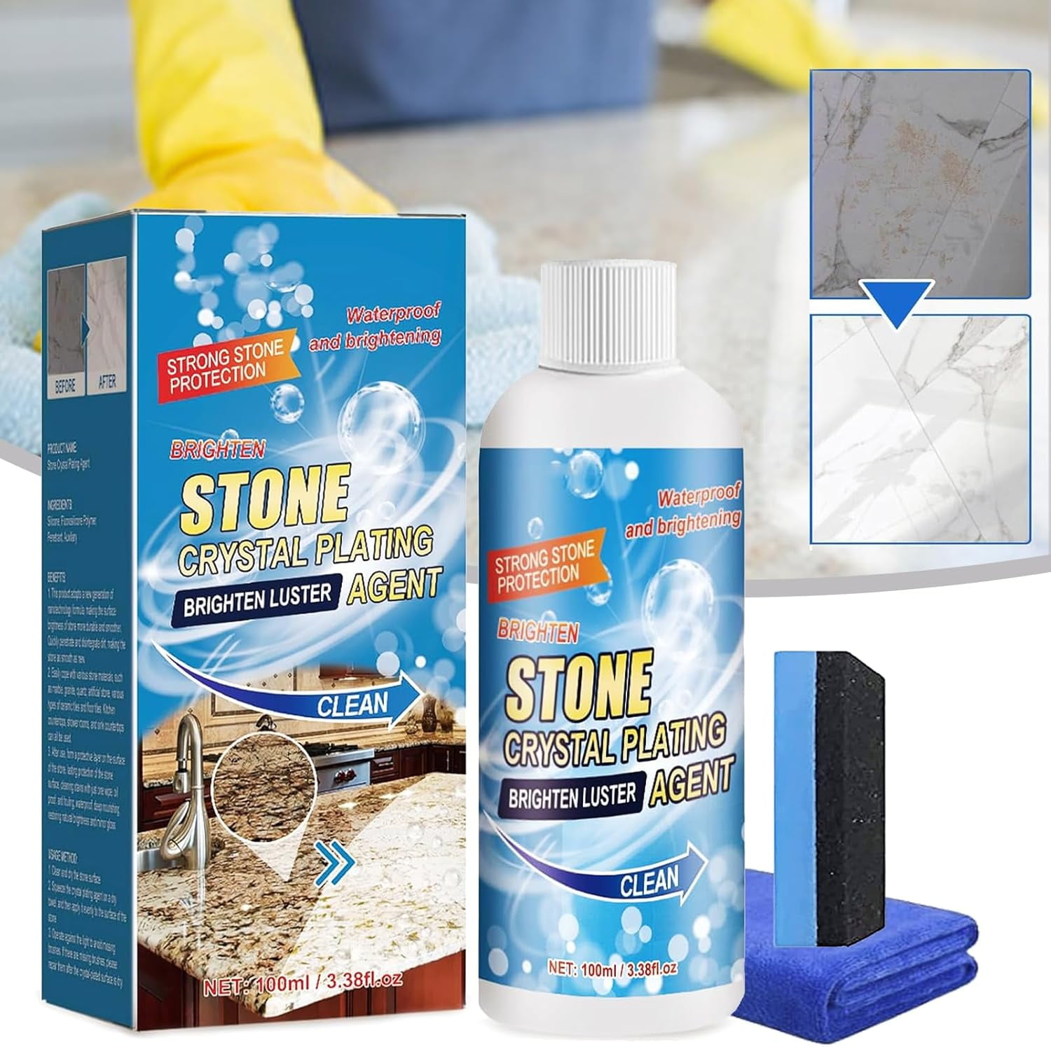 Stone Crystal Plating Agent, Stonework Polishing and Coating Agent ...
