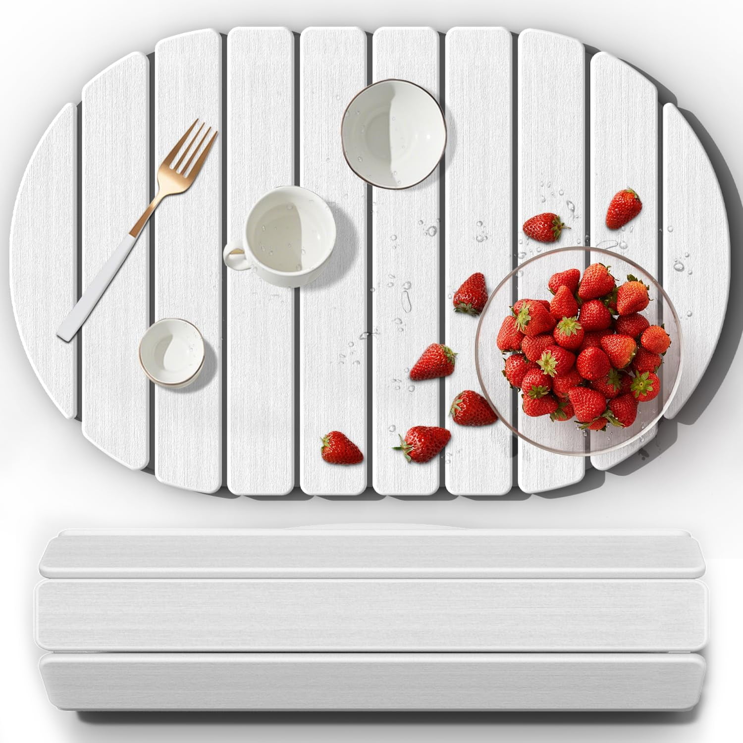 Stone Dish Drying Mat for Kitchen Counter - Super Absorbent Earth ...