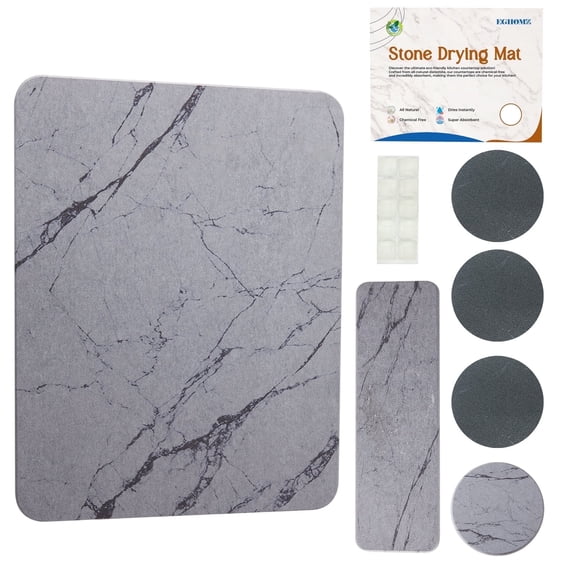 Stone Drying Mat for Kitchen - Quick Drying Stone Mat for Kitchen ...