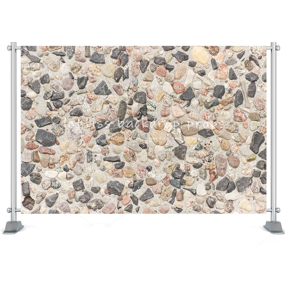 Stone Floor Backdrop Brick Road Photography Texture Design Black White ...